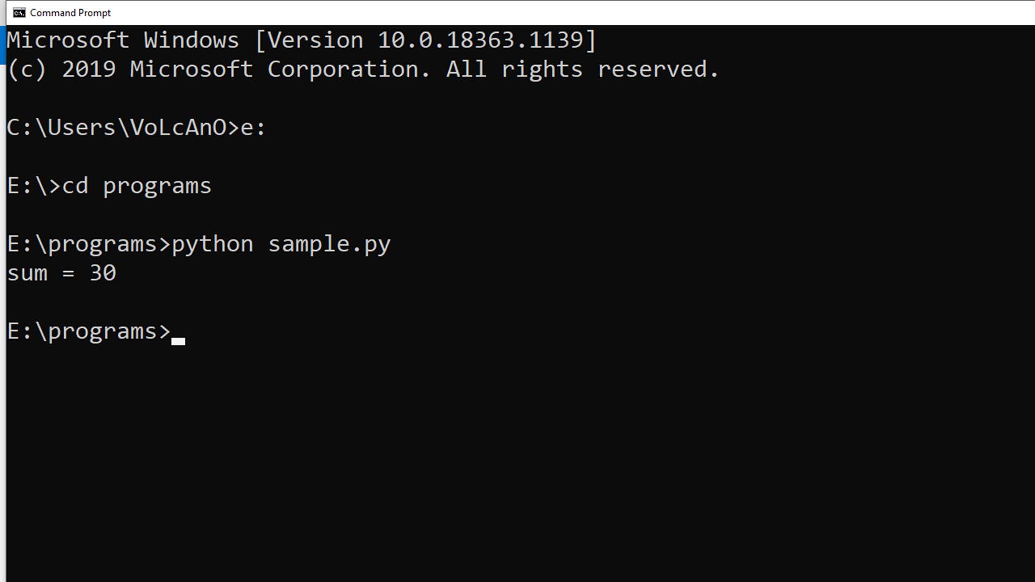 Python 2.3 - Executing Python program