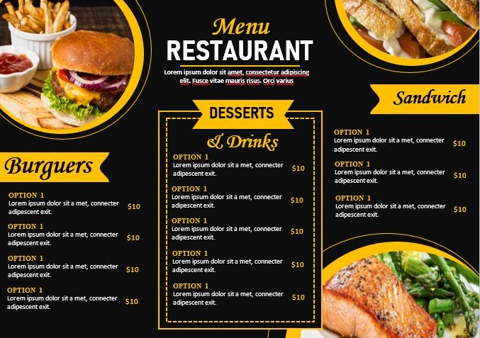 Design Restaurant Menu Card in Ms Word || Design and Article