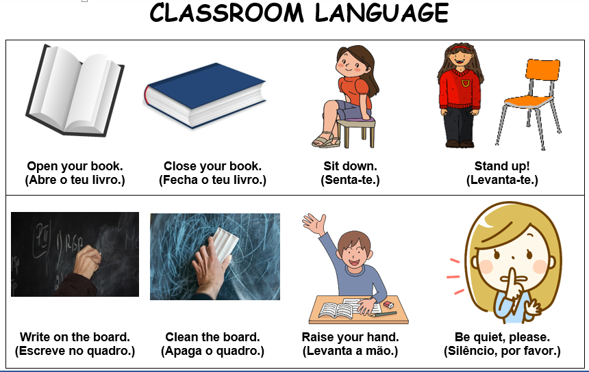Practice makes perfect: Classroom language (3º e 4º ano)