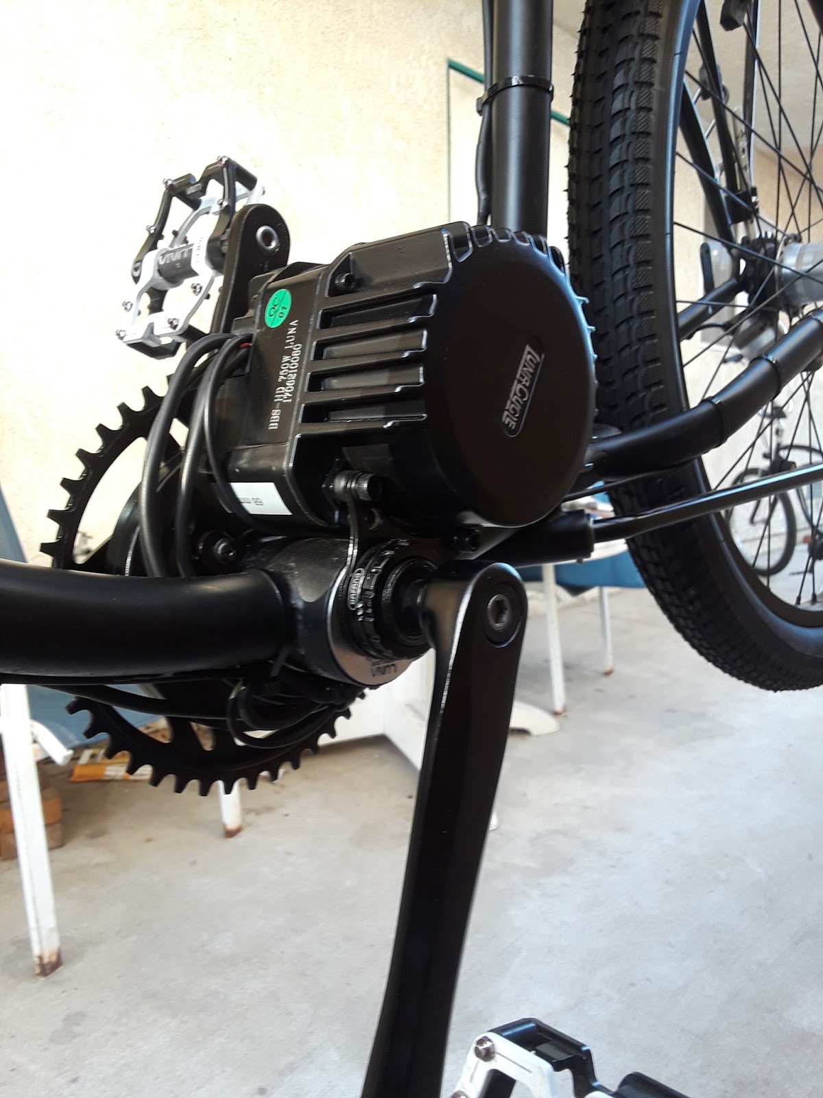 Duke's Moto Electric: BBSHD Mounted In Frame On In The Barrel Beach Cruiser