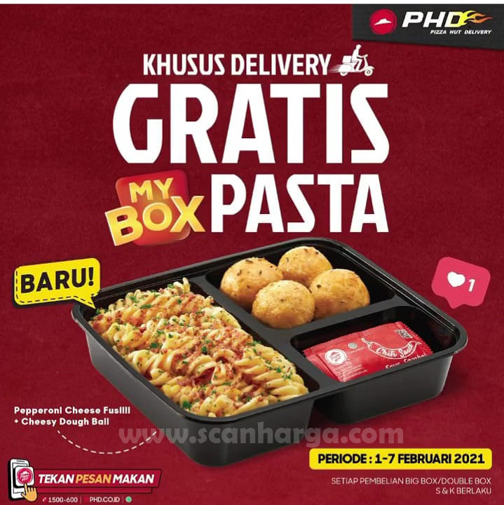 PHD Promo GRATIS MY BOX PASTA! setiap pembelian Big Box atau Double Box ...