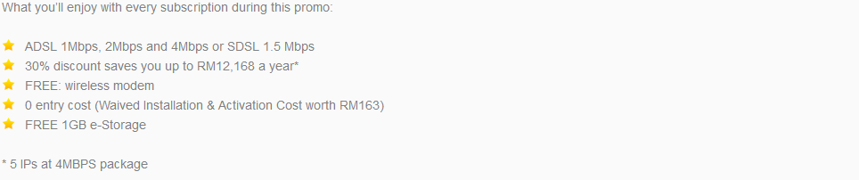 Streamyx / UniFi / Fixed Line: Streamyx Bisnes/Office