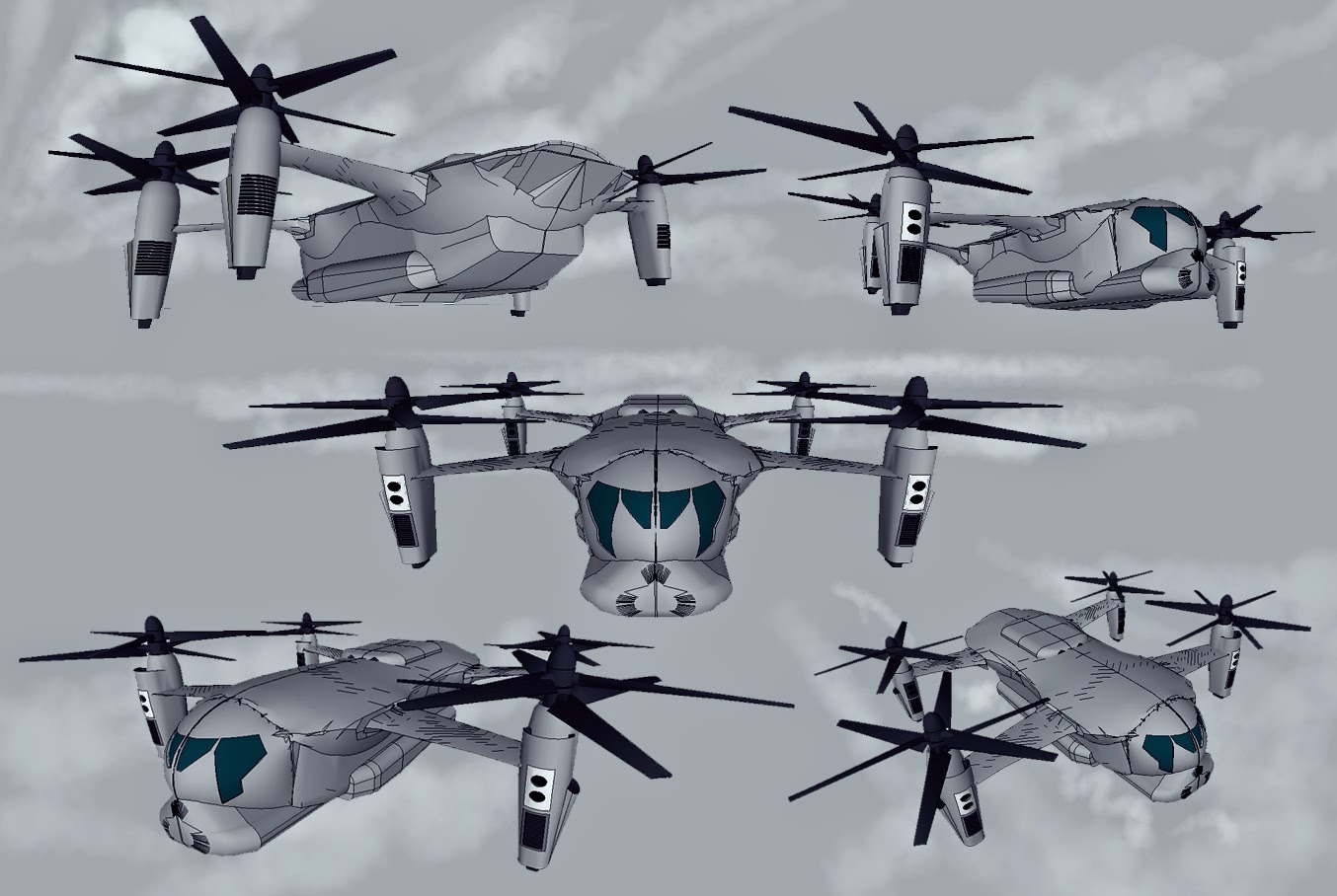Mark Button Design: VTOL Dropship