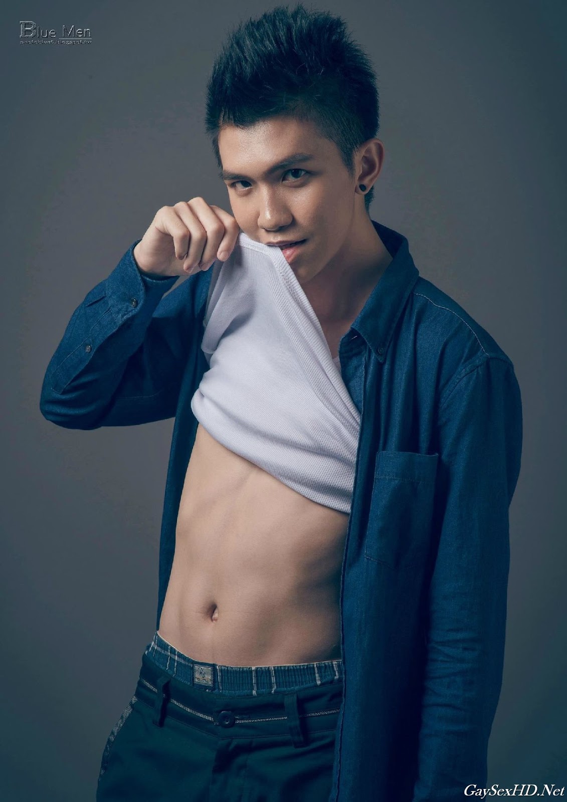 HOT MALE MODELS: Blue Man 54