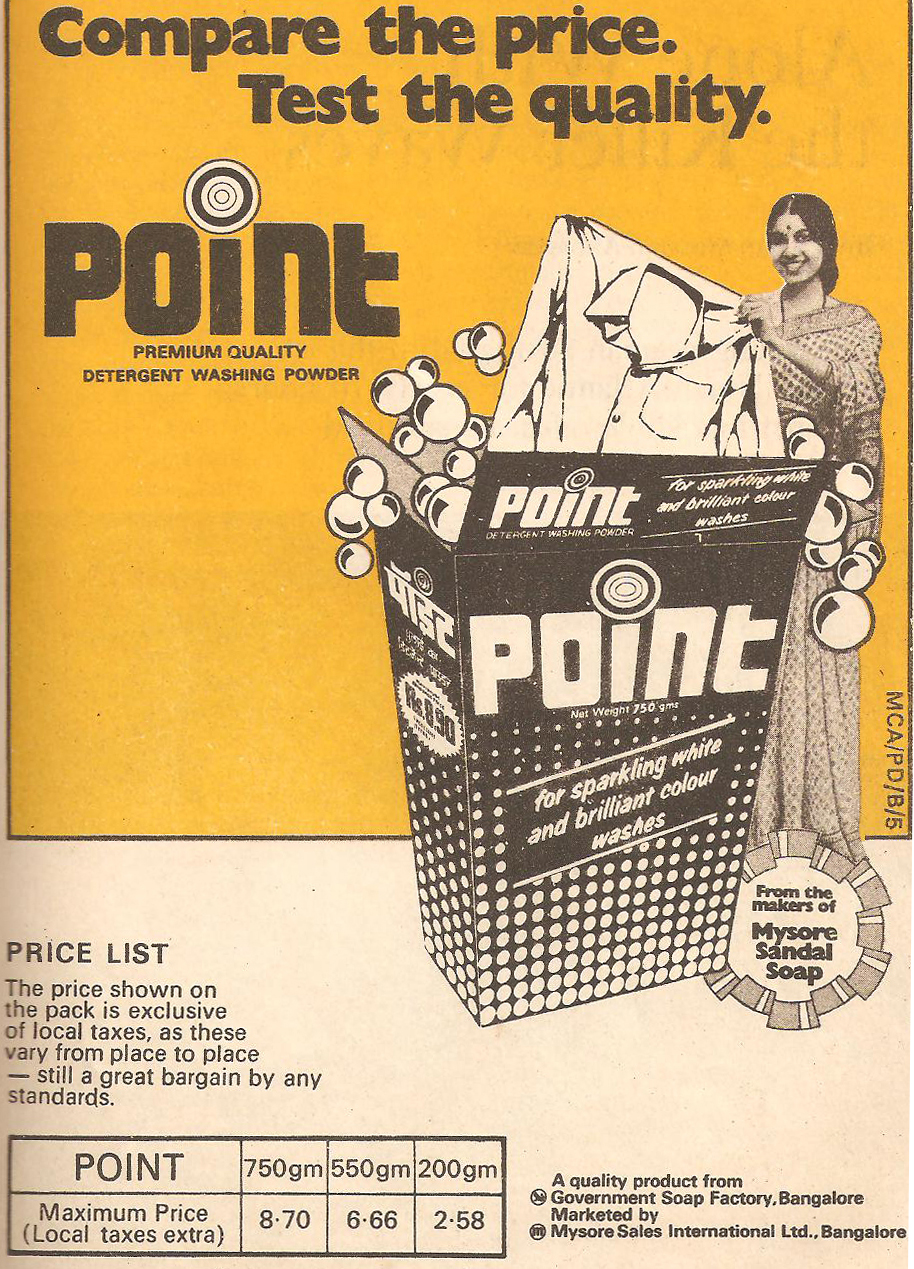 Point Washing Powder Vintage Magazine Ad - Classic Indian Advertisements