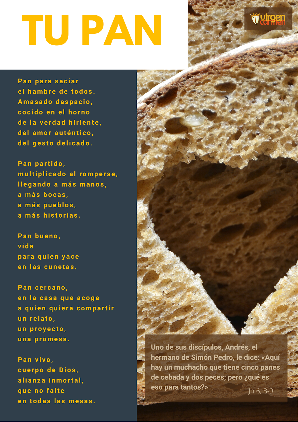 Vio Dios que era bueno: Comparte tu pan