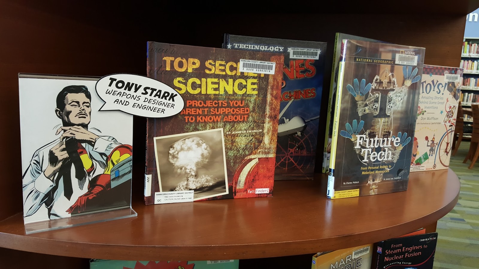 Literary Hoots: The Avengers! Summer Reading Library Display