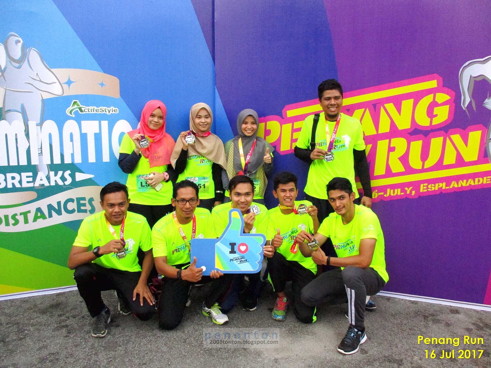 Penonton: Penang Run 16 Jul 2017 - Top 20 Results