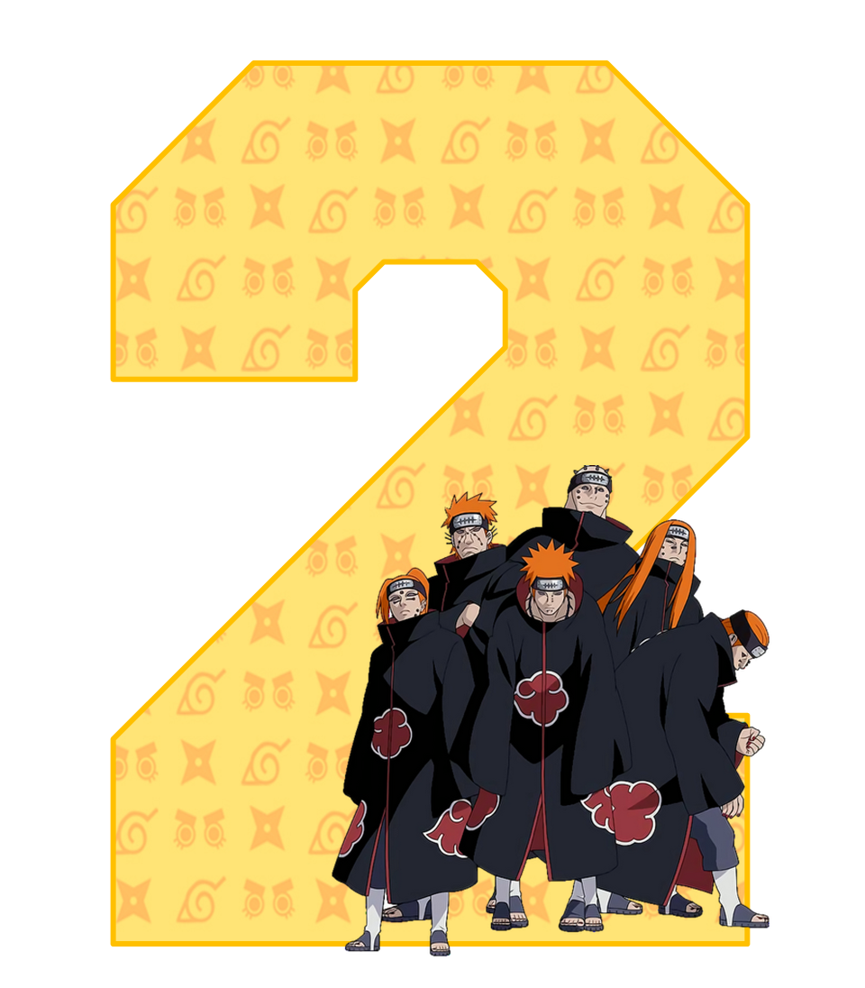 Kits imprimibles gratis : Números de Naruto
