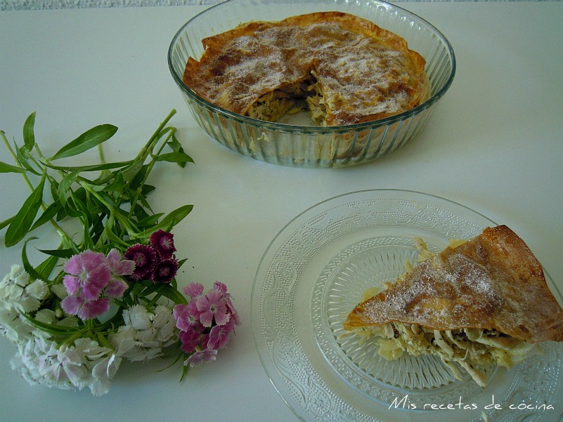 Pastela moruna de pollo - Mis recetas de cocina