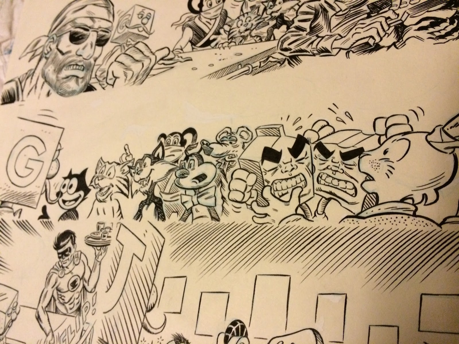 The Yeti Speaks!: War of the Independents original art by Don Simpson!