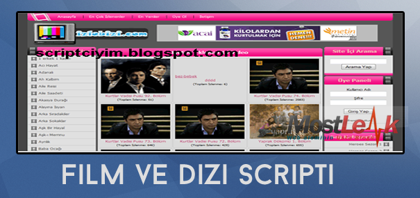 Ücretsiz Dizi Ve Film Scripti İndir Most Leak