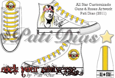 Converse All Star Customizado - Rock Your Converse!: Axl Rose (Guns N ...