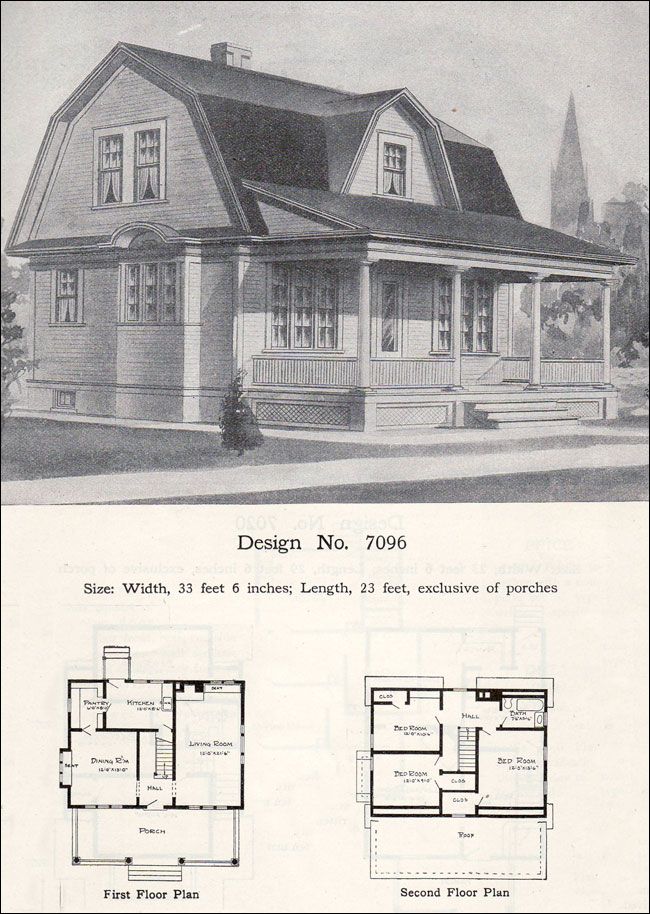 Dutch Colonial House Plans - Bathroom and Garden