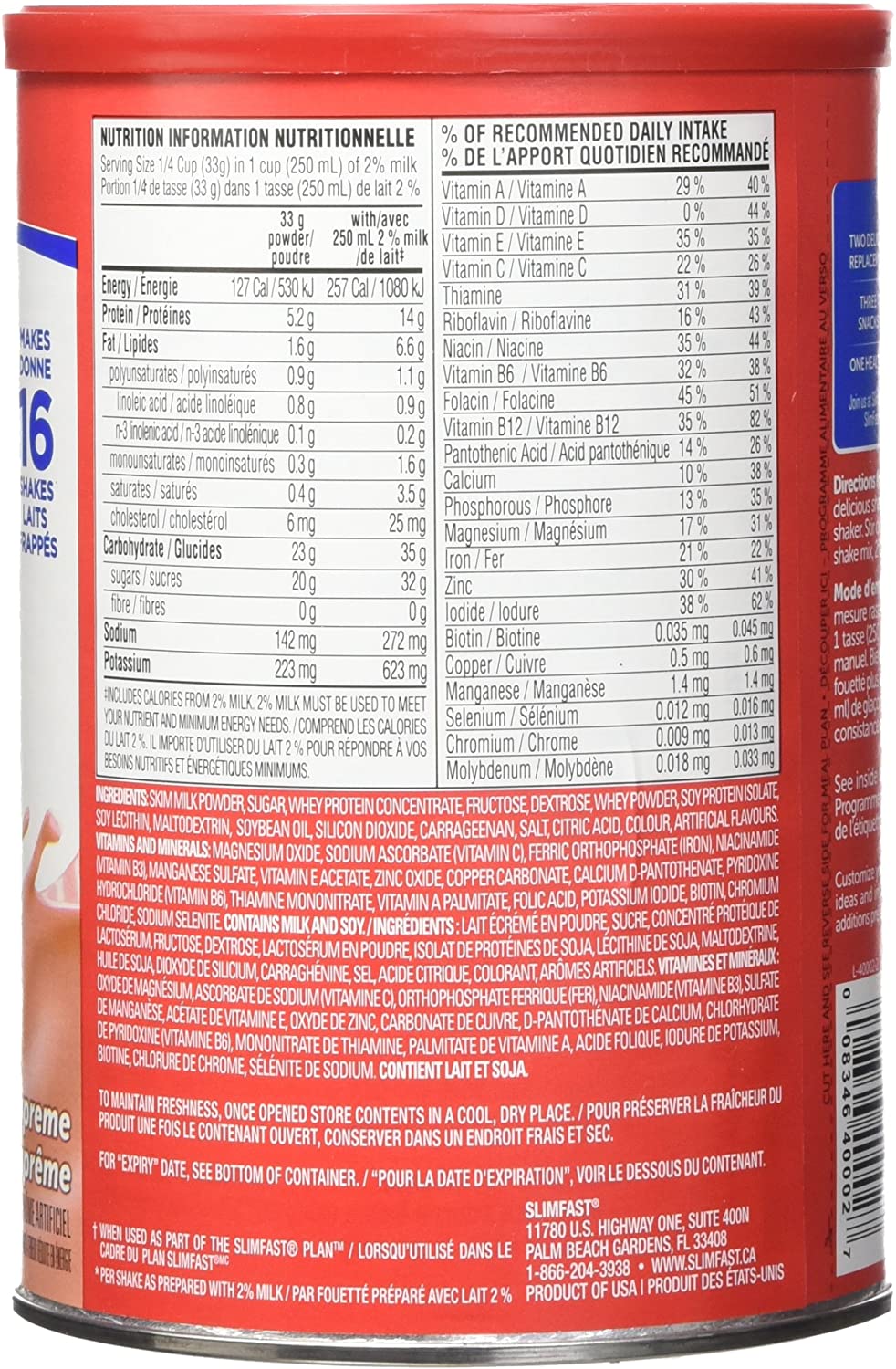 Best Shopping Bank: SlimFast – Original Meal Replacement or Weight Loss ...