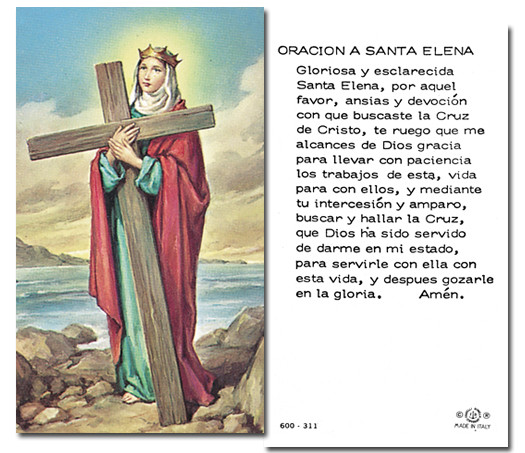 Rincón de la Oración: Estampas Oraciones de Santa Helena