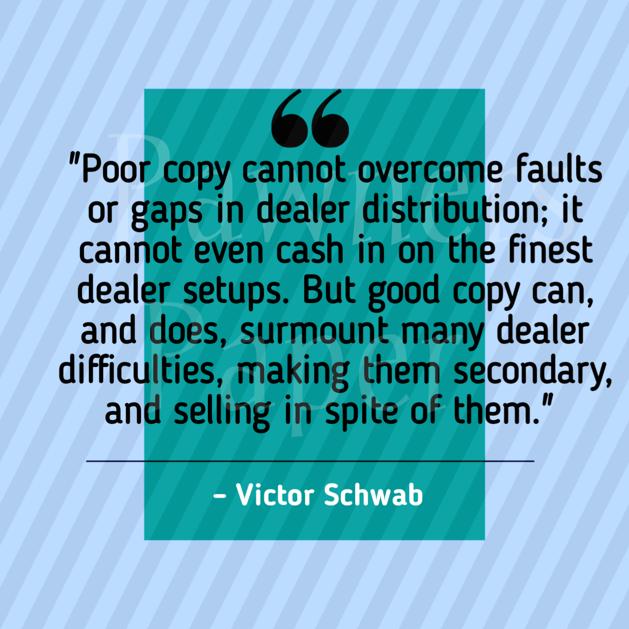 quotes about copywriting Victor Schiwalb