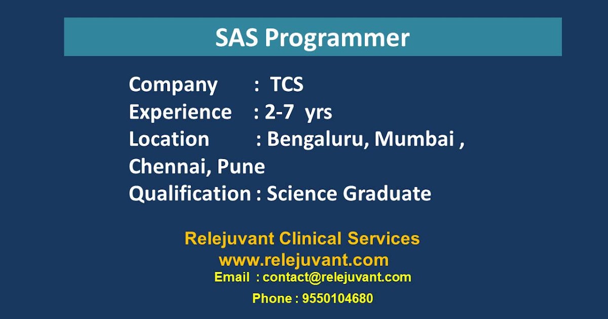 SAS programmer job for more details check the link http://goo.gl/Wl3vE3 ...