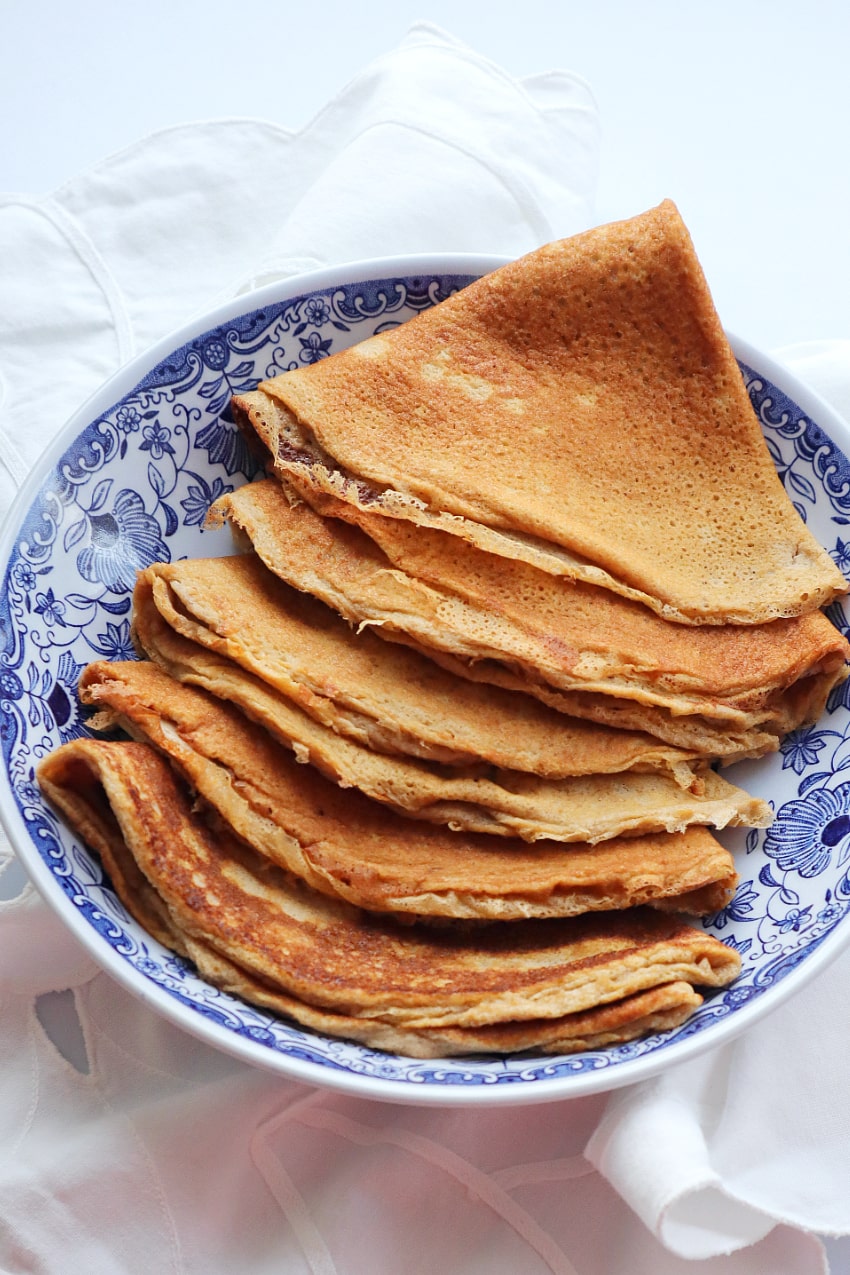 FLOURLESS BANANA CREPES (2 INGREDIENTS) - from my orchid kitchen