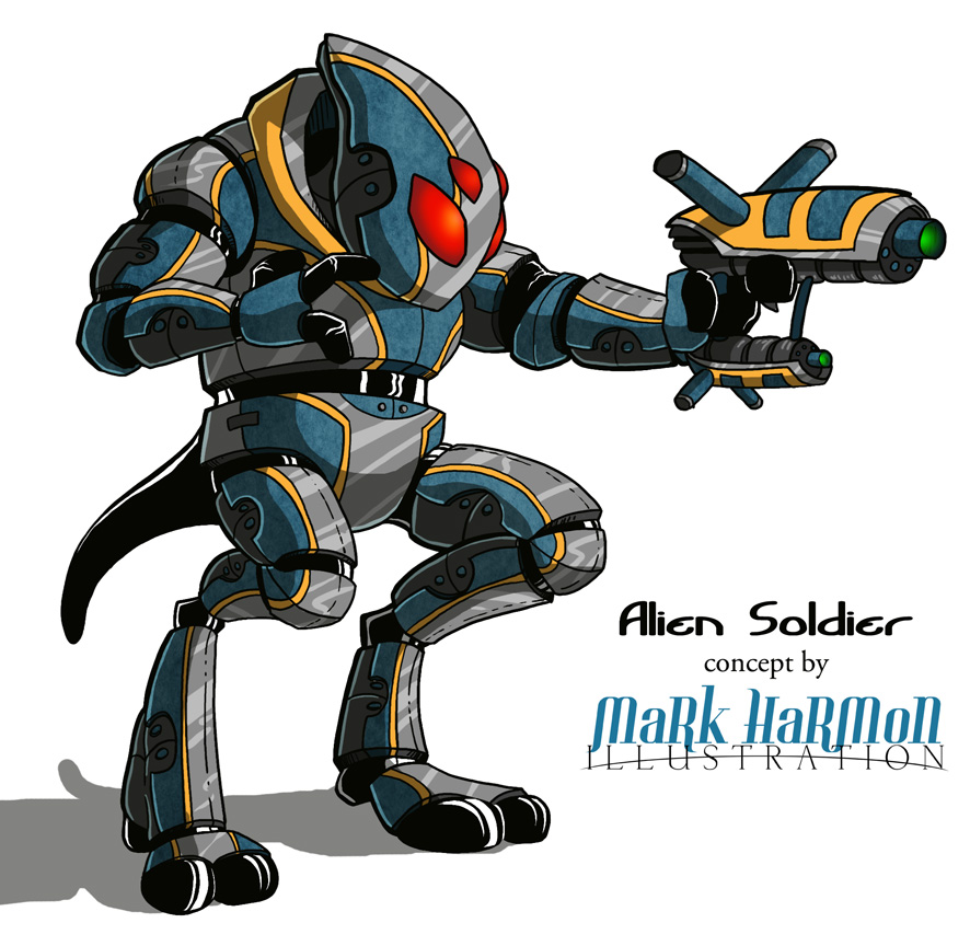 The Blog of Mark Harmon Illustration: Alien Soldier