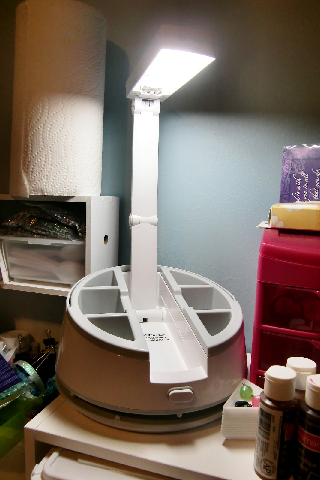 PinkPandaCraftShop: My lovely Craft Caddy Lamp from OttLite!