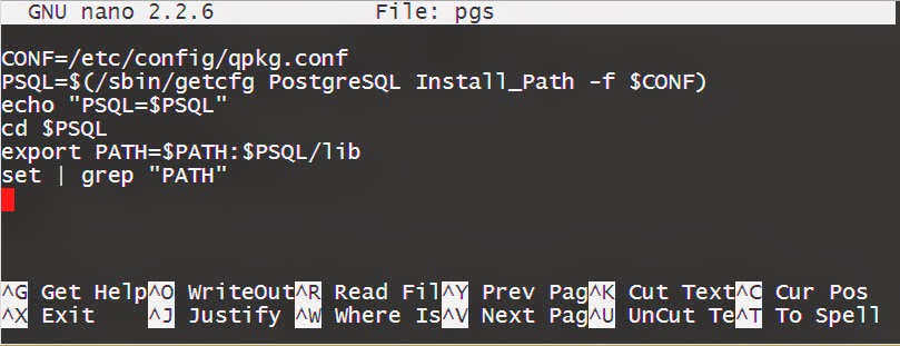 iLearnBlogger: QNAP/Linux Tool - Setting PostgreSQL and PHP Environment