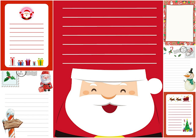 Free Printable Papers for Santas Card - Oh My Fiesta! in english