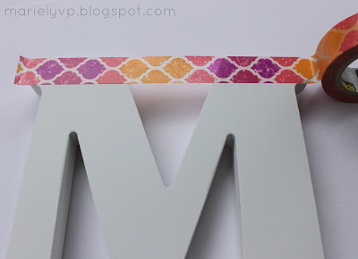 We Read!: DIY: Washi Tape Letter {and key covers}