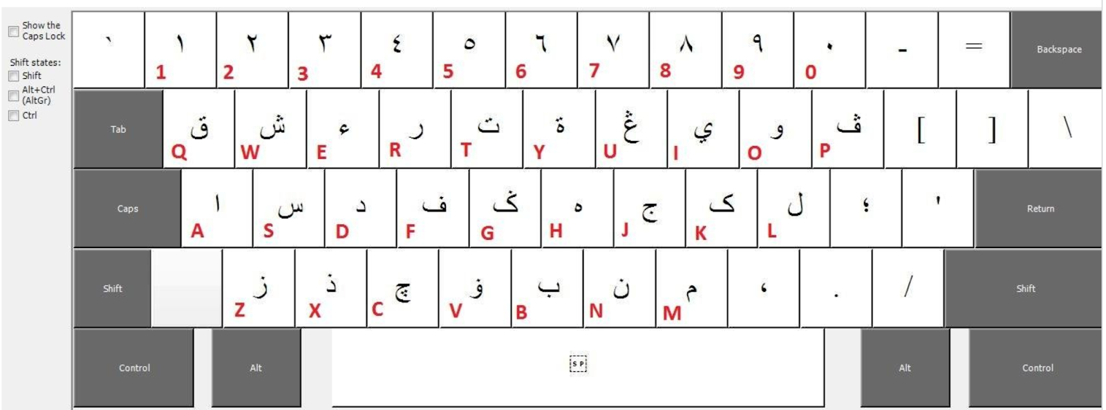 Jawi Phonetic Keyboard
