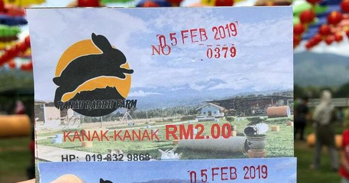 Harga Tiket Masuk ke Rabbit Farm Ranau (2019)