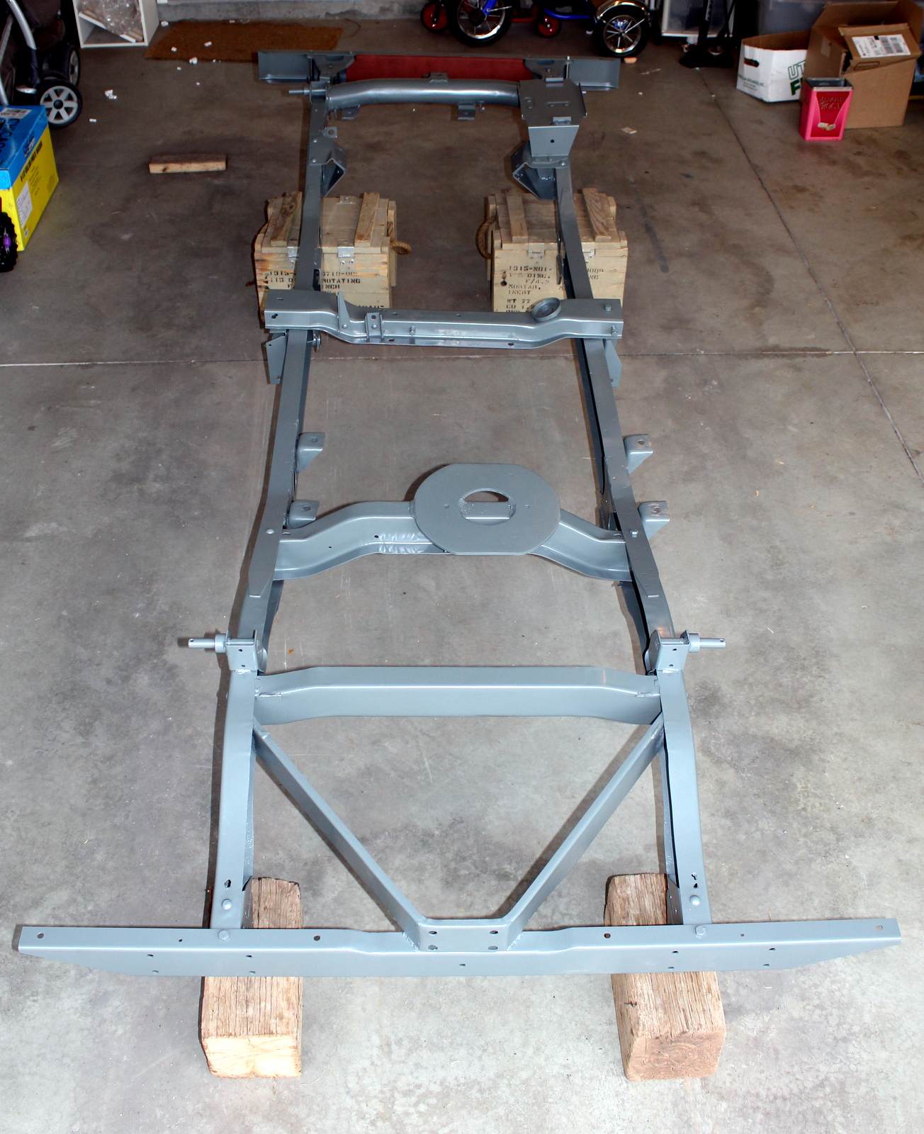 1943 Willys MB Jeep Restoration Project: Frame is done!