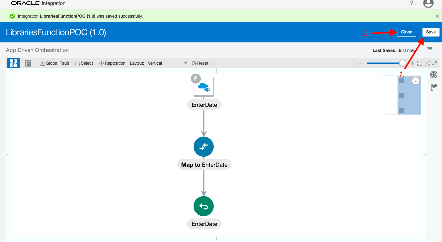 Click Save and Close . Your Integration is ready to TEST.