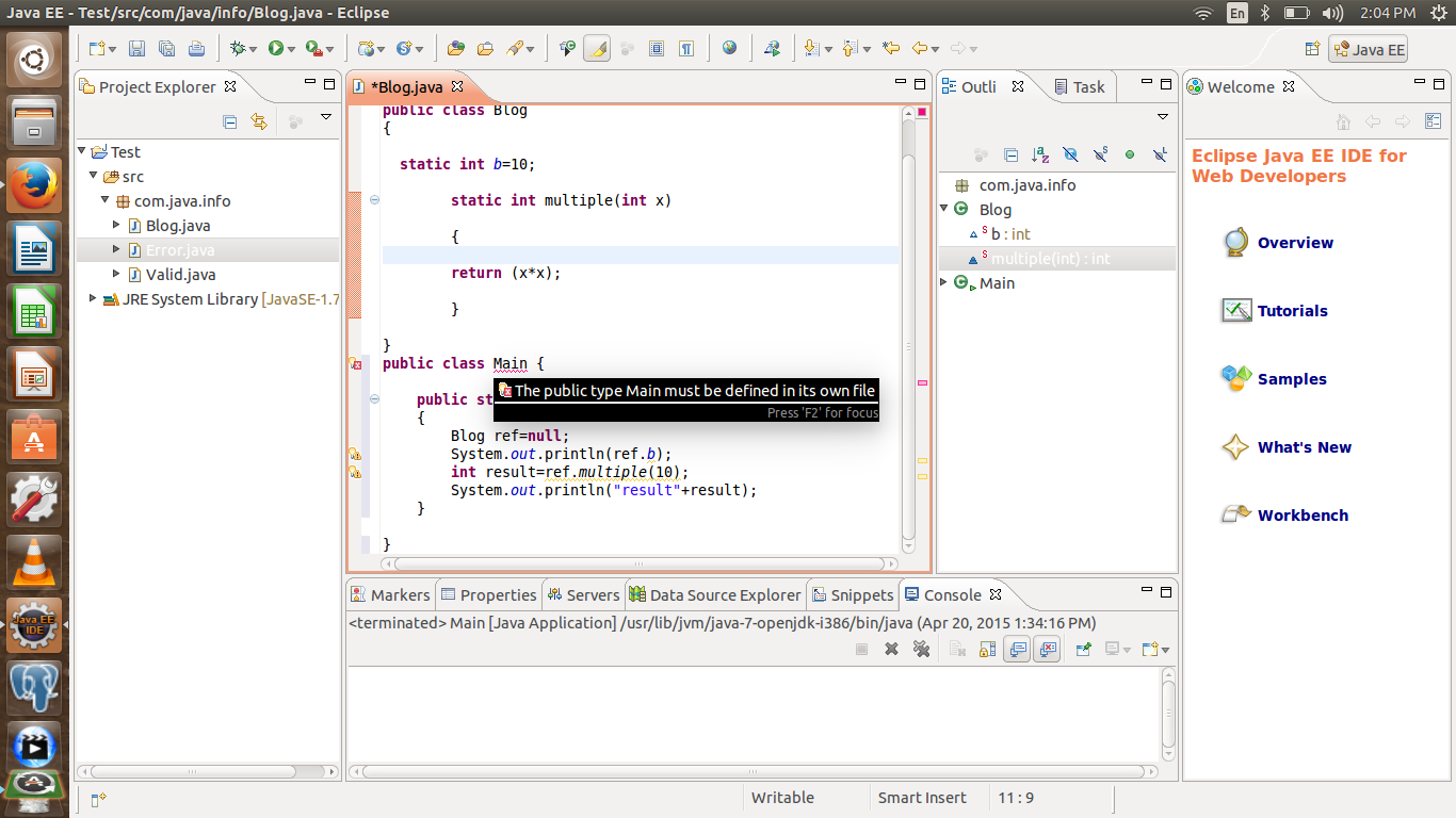 Access specifiers or Access modifier in Java