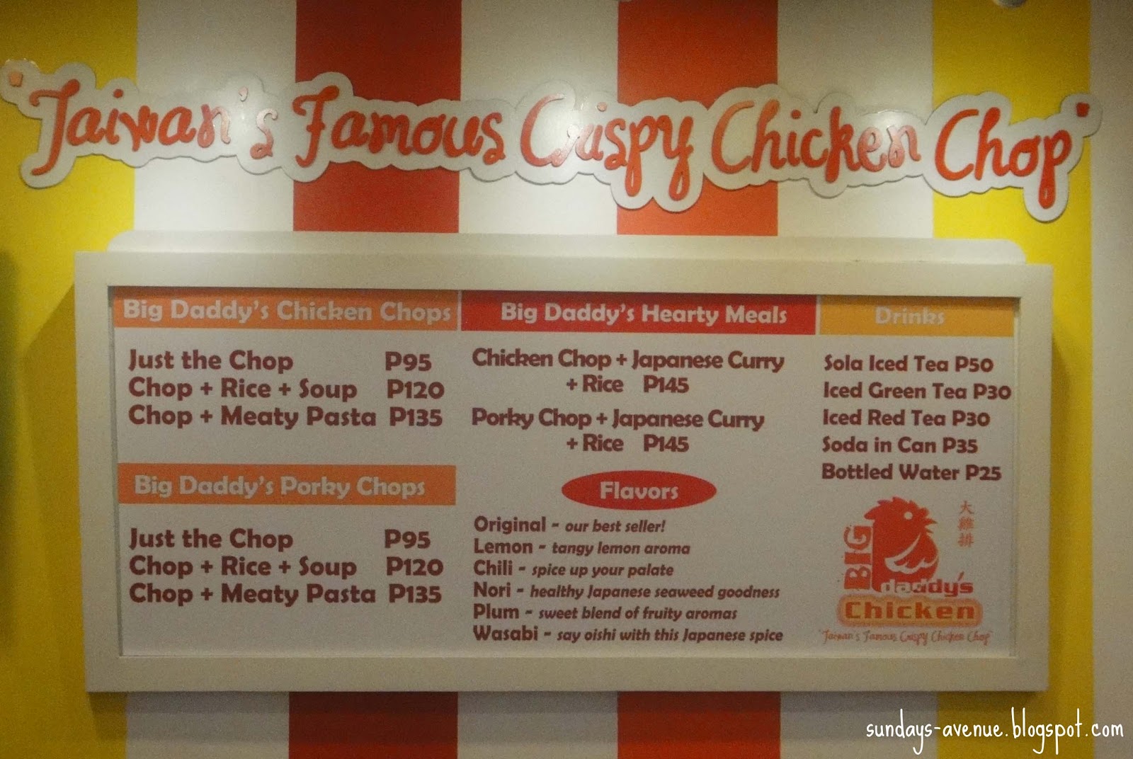 Sunday's Avenue: Big Daddy's Chicken at Lucky Chinatown Mall
