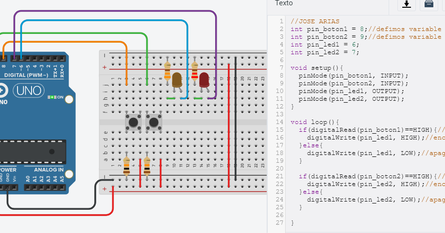 Actividad 16: "Arduino y Tinkercad - 3"