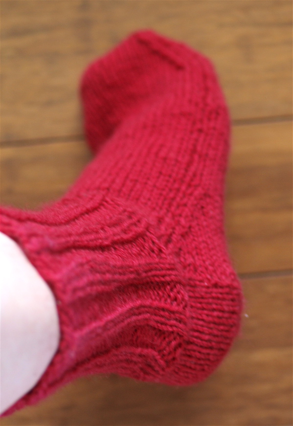 By Hook and Thread: one red sock