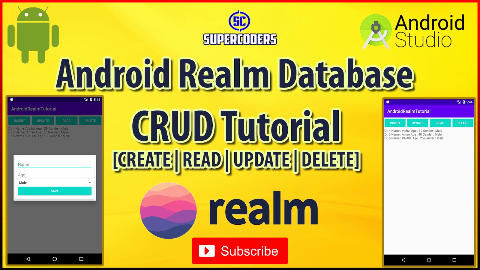 Android Realm CRUD Tutorial | [ CREATE | READ | UPDATE | DELETE ... Android Realm CRUD Tutorial | [ CREATE | READ | UPDATE | DELETE ...