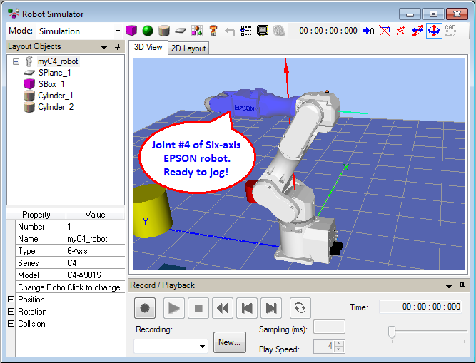 Jog The EPSON Robot (On Robot Simulator Environment) | Robotics University