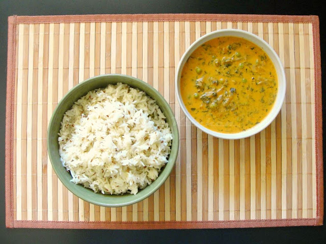 Krithi's Kitchen: Methi Matar Malai / Fenugreek leaves and Peas Creamy ...