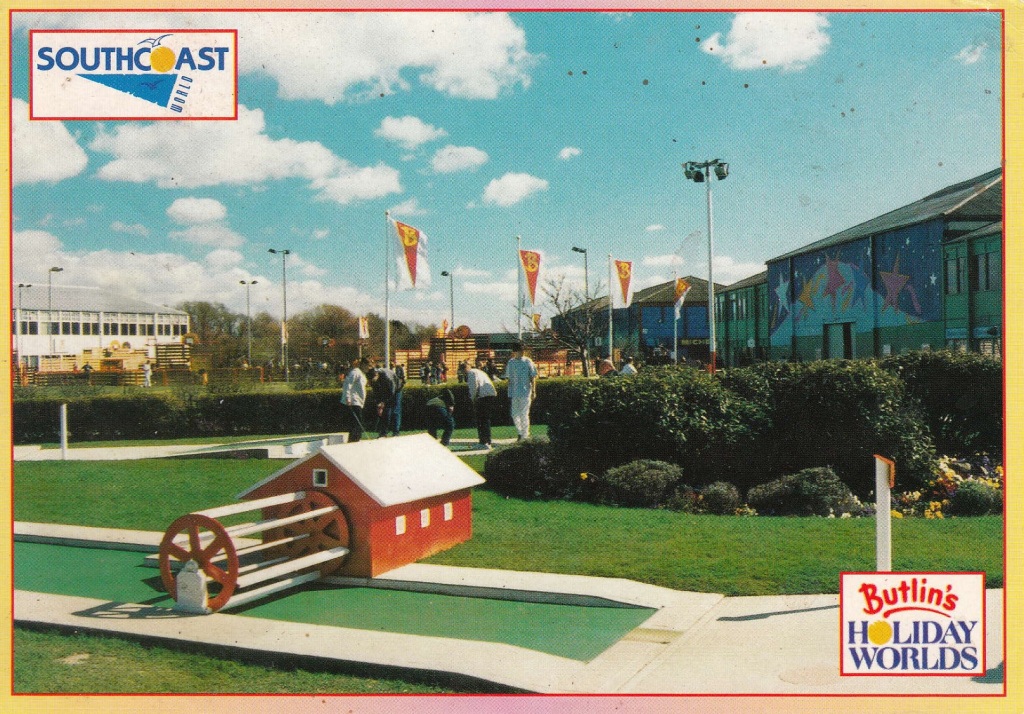 The Ham and Egger Files: Butlin's Postcards - minigolf and monorails