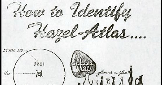 Hazel Atlas Glass Company Base de Botella de Cristal