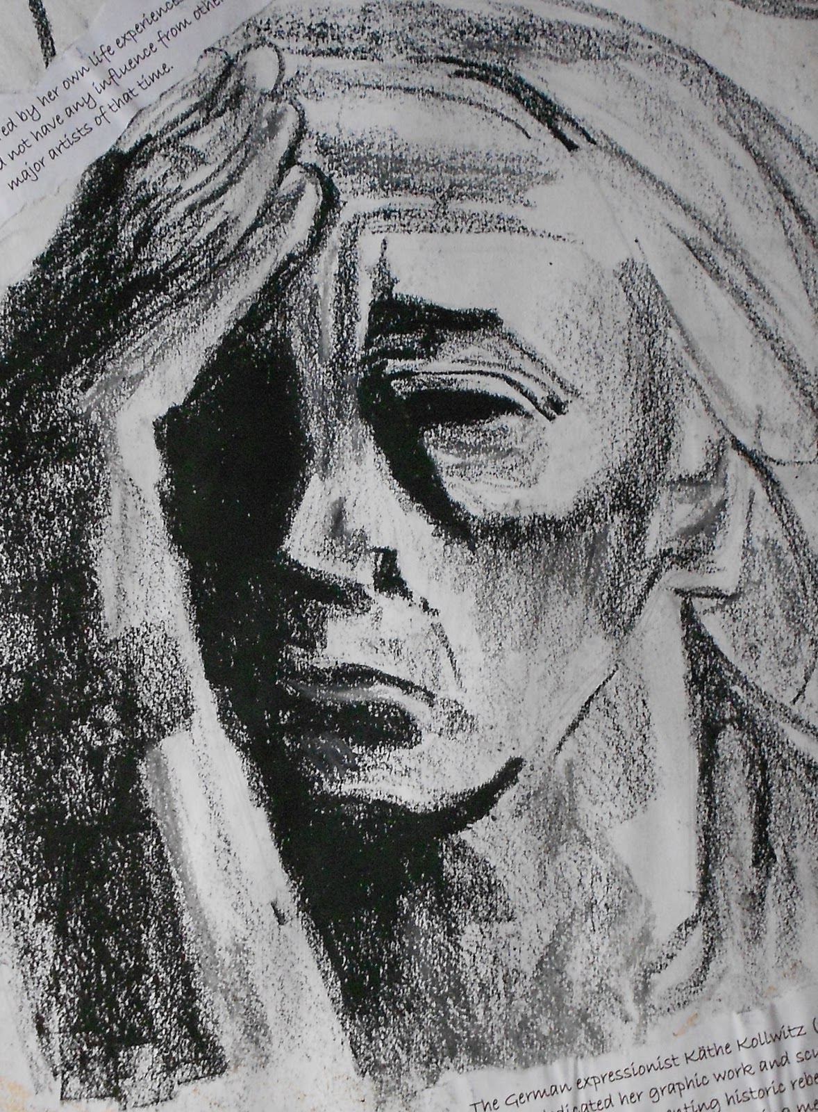 Claudia Coxon Fine Art Portfolio: KATHE KOLLWITZ SKETCH