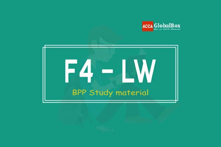 [2020] | F4 - (LW) English & Global | Corporate and Business Law | BPP Study Material