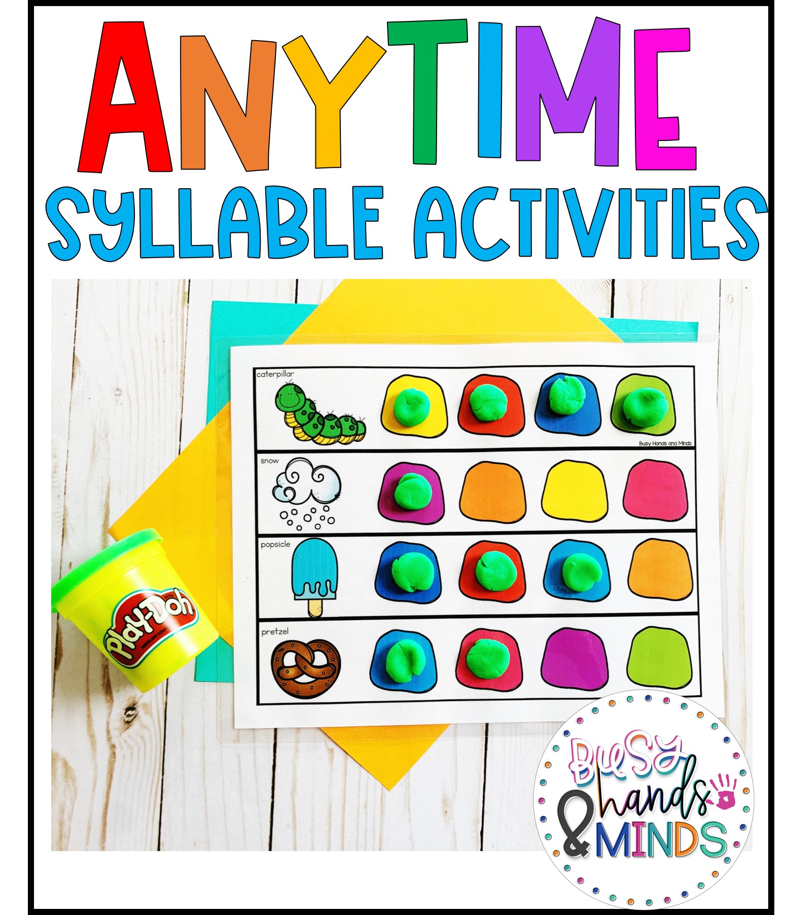 Anytime Syllable Centers and Activities | Busy Hands and Minds