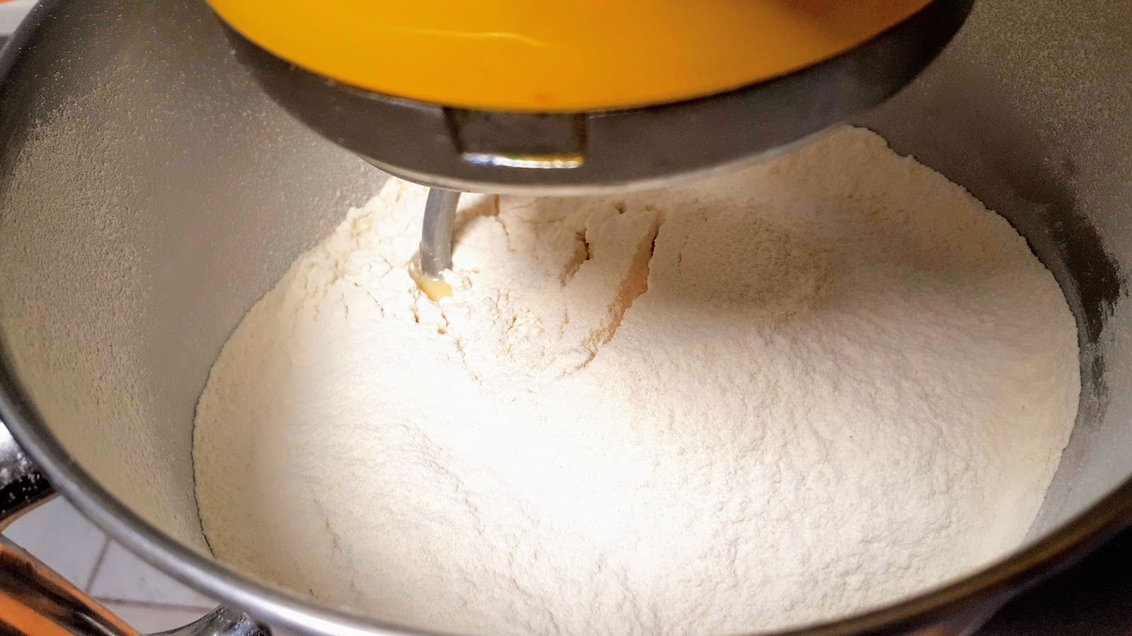 Pâte sablée au robot par sablage