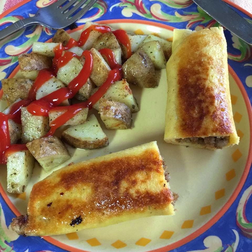 The Warrior Kitchen: Sausage Blinchiki