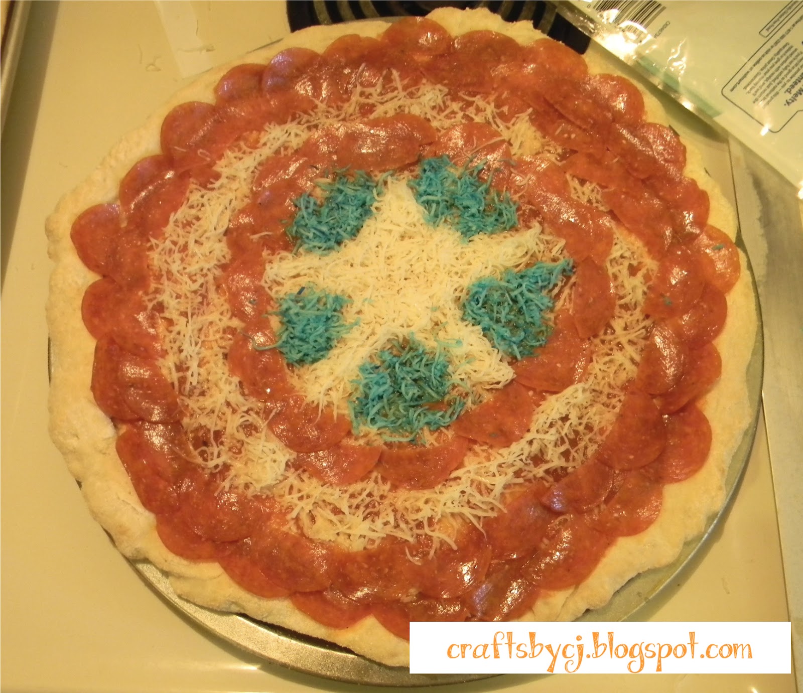 Crafts by CJ: Patriotic Pizza Part 2