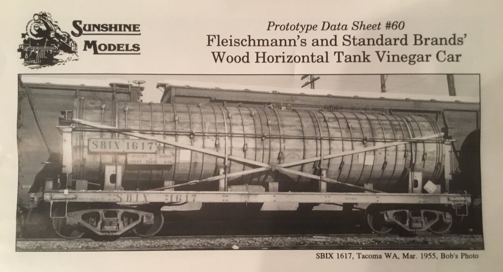 Minneapolis & Northland Railroad Company Modeling: Vinegar Tank Car ...