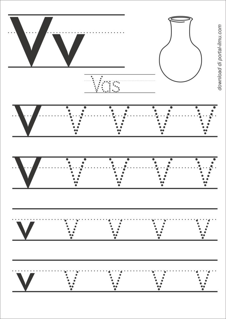 Belajar Menulis Huruf dengan Huruf Titik Titik | Portal-Ilmu.com