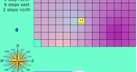 Sunny and warm (2nd year): Game: Follow directions: North, South, East ...